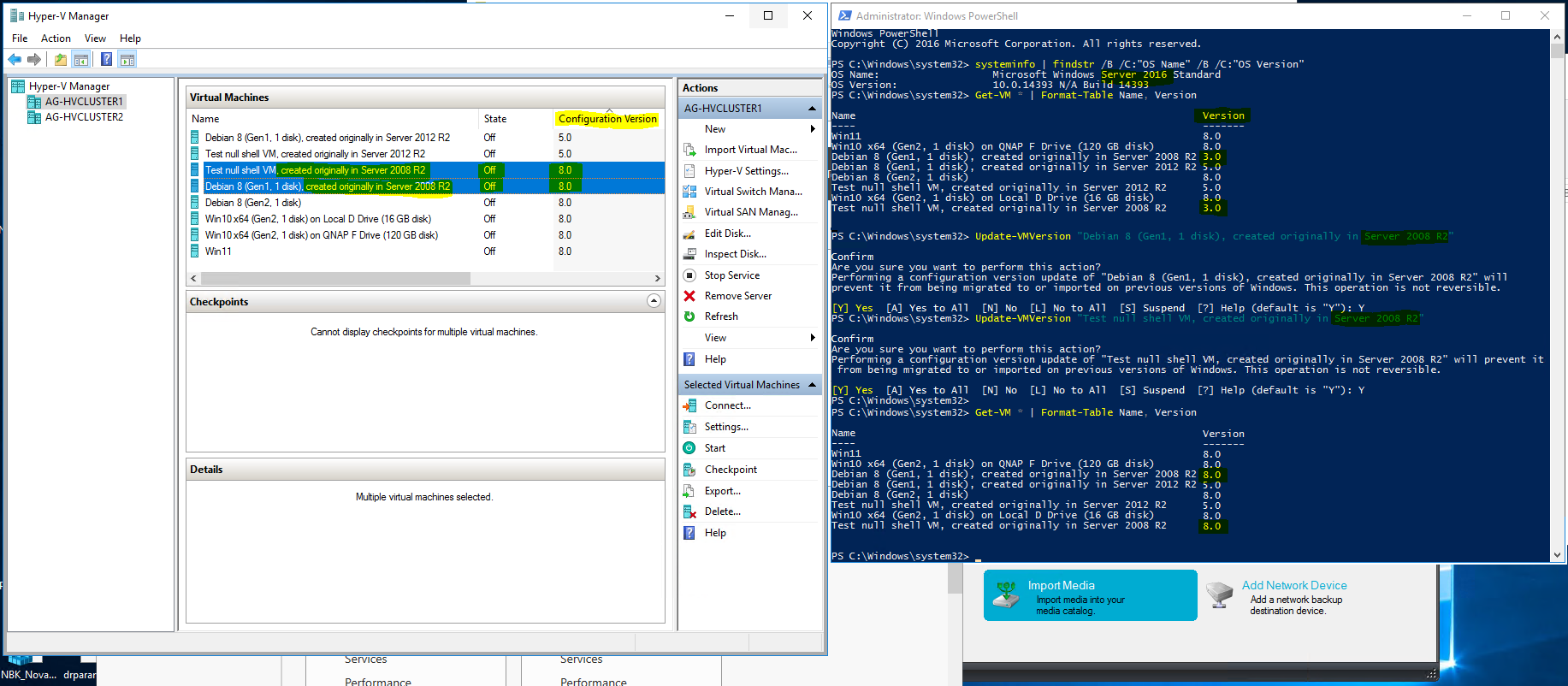 How To Upgrade The Hyper V Vm Configuration Version On Legacy Vms To Support Newest Novabackup